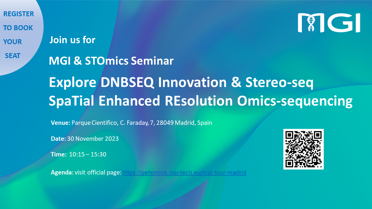 Seminario MGI & STOmics: secuenciadores y automatización NGS - Parque ...